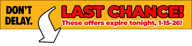 Last Chance for 40% off top 15 brands in top 3 categories