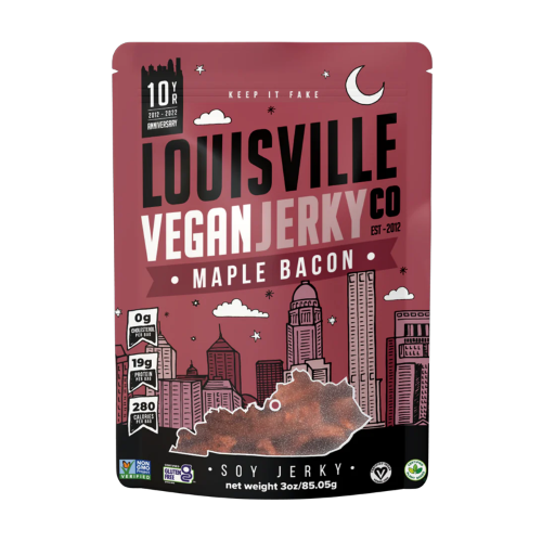 Louisville Vegan Jerky Paulette's Maple Bacon-3 oz