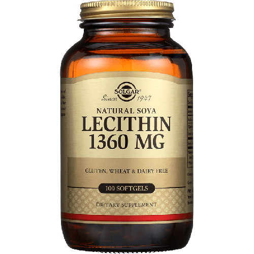 Solgar Lecithin--100 Softgels-1200 MG