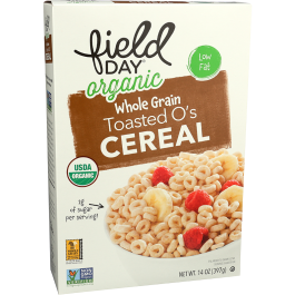 Field Day Cereal Toasted Os Whole Grain Organic Box-14 Oz