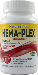 Natures Plus Hemaplex Mixed Berry--60 Chewable Tablets