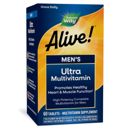 Natures Way Alive Once Daily Mens Multi Ultra Potency--60 Tablets