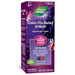 Natures Way Umcka Cold+Flu Multi-Action Fructose Free Syrup Berry ...