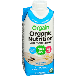 Orgain Organic Nutrition Vegan All-In-One Protein Shake Vanilla Bean ...