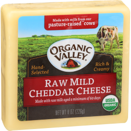 Raw Mild Organic Cheddar Cheese